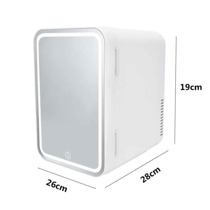 NESLIN 8L Refrigerator Vanity Mirror Two-in-One Large Capacity Portable Dresser Vanity Mirror Car Bedroom Mini Small Refrigerator