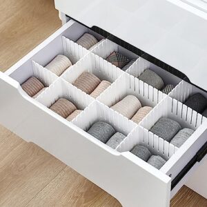 Alipis Plastic Drawers 12 Pcs Drawer Dividers Adjustable Drawer Organizer Diy Plastic Grid Closet Separator Tidy Organizer Container for Socks Underwear Makeup Plastic Storage Drawers