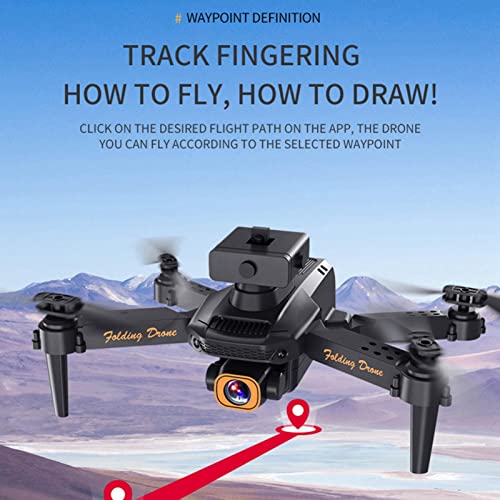 Mini Drone With Dual 1080P HD FPV Camera Remote Control Toys Gifts For Boys Girls With Altitude Hold Headless Mode One Key Start Speed Adjustment (Black(Single Camera))