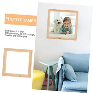 Empty Photo Frames 5pcs Empty Frame Solid Wood Picture Frame Home Decorations Photo Collage Frame Natural Wood Frame Rustic Wooden Picture Frame Photo Frames Oil Painting Frame