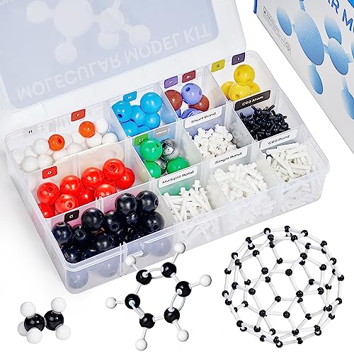 JoyCat Molecular Model Kit (404 pcs), Organic Chemistry Molecule Science Gifts for Ochem and Inorganic Students and Teachers