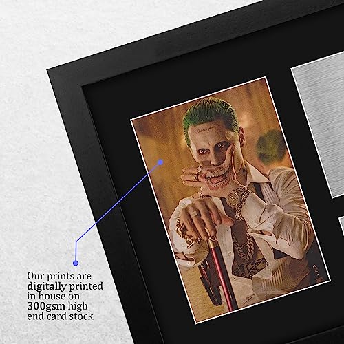 HWC Trading Jared Leto Suicide Squad The Joker Framed Gifts Printed Signed Autograph Picture for Movie Memorabilia Fans - US Letter Size