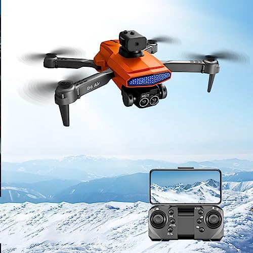 Drone With 4k Hd Fpv Camera,Quadcopter Folding Aerial Drone Wifi Remote Control Toy, Gift For Boys And Girls, With Altitude Hold Function Headless Mode Start Speed (Orange)