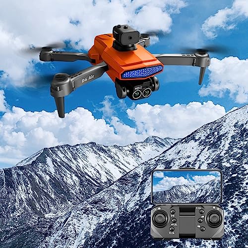 Drone With 4k Hd Fpv Camera,Quadcopter Folding Aerial Drone Wifi Remote Control Toy, Gift For Boys And Girls, With Altitude Hold Function Headless Mode Start Speed (Orange)