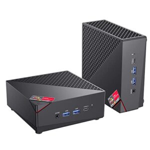 [dual lan] mini pc, amd ryzen 5 5625u 16gb dual channel ddr4 512gb ssd, mini computers windows 11 pro, wifi bluetooth 4k triple display mini desktop computers gaming pc