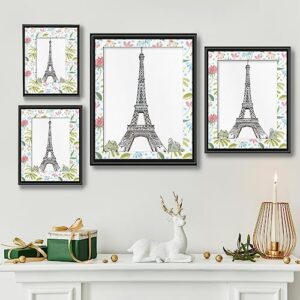 Lakiniss 4x6 Picture Frame, Picture Frames for Wall Eco Friendly Wood 4x6 Frame Durability Black Frames Poster Frames Gallery Photo Frame Picture Frames 4x6 (Lovely Flower Artwork Designs)