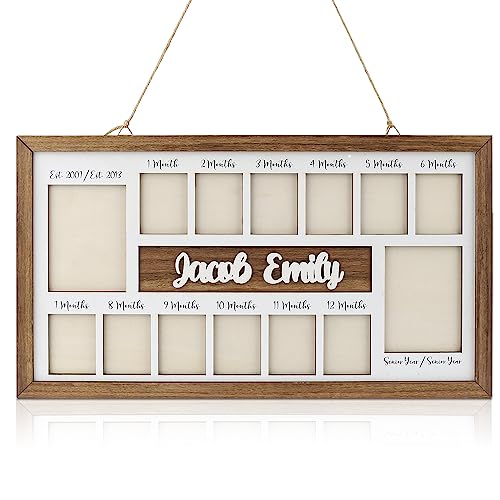 Personalized School Years Picture Frame k-12 School Days Graduation Photo College Frame Kindergarten to Graduation Natural Wood Graduation Picture Frame Display Collage Wall Decor