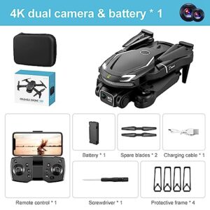 HD FPV Camera Drone - Dual 4K HD Camera Remote Control, RC Quadcopter With Auto Return, Newly Start Speed Adjustment, Gifts For Boys & Girls