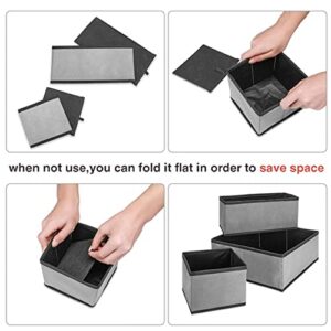 PHILISENMALL 8pcs Drawer Storage Organizer Versatile Sturdy Storage Box for Socks Underwear Bra