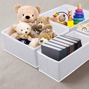 PHILISENMALL 8pcs Drawer Storage Organizer Versatile Sturdy Storage Box for Socks Underwear Bra