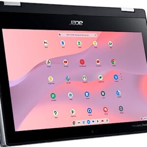 acer Flagship 2 in 1 Touchscreen Chromebook 11.6" HD Student Business Laptop, MediaTek MT8183C 8-Core Processor, 4GB RAM, 64GB eMMC, WiFi 5, Webcam, Bluetooth, Chrome OS, Silver w/GM Accessory