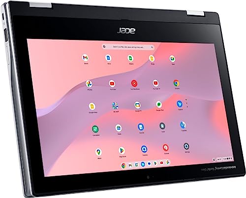 acer Flagship 2 in 1 Touchscreen Chromebook 11.6" HD Student Business Laptop, MediaTek MT8183C 8-Core Processor, 4GB RAM, 64GB eMMC, WiFi 5, Webcam, Bluetooth, Chrome OS, Silver w/GM Accessory