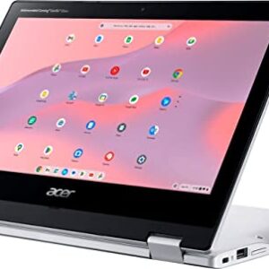 acer Flagship 2 in 1 Touchscreen Chromebook 11.6" HD Student Business Laptop, MediaTek MT8183C 8-Core Processor, 4GB RAM, 64GB eMMC, WiFi 5, Webcam, Bluetooth, Chrome OS, Silver w/GM Accessory