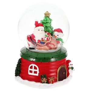 christmas crystal ball box christmas desk decoration snow globe for snow globe with music gifts christmas music box xmas snow globes child lantern winter glass snow globe