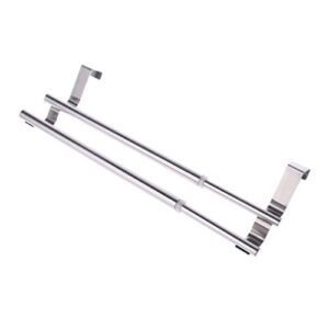 Extendable Over Door Towel Rack Bar Holder Bathroom Kitchen Hotel Cabine Towel Rack for Pool Area Wood