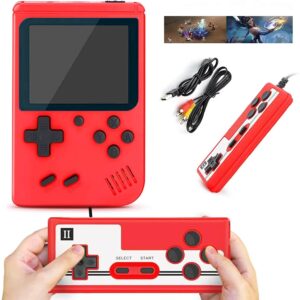 Handheld Game Console, Portable Retro Video Game Console with 400 Classical FC Games, 3.0-Inches LCD Screen, 1020mAh Rechargeable Battery, Retro Game Console Support for Connecting TV and Two Players