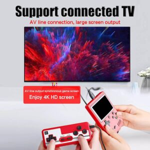 Handheld Game Console, Portable Retro Video Game Console with 400 Classical FC Games, 3.0-Inches LCD Screen, 1020mAh Rechargeable Battery, Retro Game Console Support for Connecting TV and Two Players