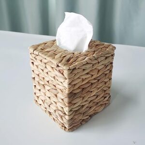 1 Piece Wicker Napkin Holder Square Napkin Tray Wicker Storage Basket Towel Holder Wicker Basket Wicker Towel Basket Hand Towel Storage Tray Napkin Basket Tissue Dispenser with Lid