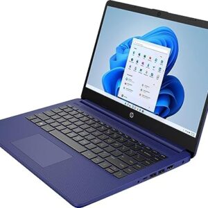 HP Laptop, Newest 14" Ultral Light Laptop for Students and Business, Intel Celeron N4120, 4GB RAM, 64GB eMMC, WiFi, Bluetooth, HDMI, Webcam, USB Type-A&C, Win 11 S, GM Accessory-Indigo Blue