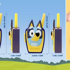 ekids Bluey Toy Walkie Talkies for Kids, Indoor and Outdoor Toys for Kids and Fans of Bluey Toys for Boys and Girls