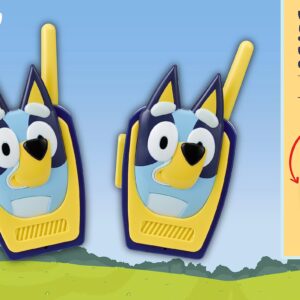 ekids Bluey Toy Walkie Talkies for Kids, Indoor and Outdoor Toys for Kids and Fans of Bluey Toys for Boys and Girls