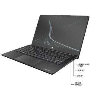 Gateway Touchscreen 14.1" FHD Laptop in Metallic Black Intel Core i7-1255U 10-Core up to 4.7 Processor 8GB DDR4 RAM 512GB SSD HDMI Wi-Fi Win 11 iSlik Pen (GW714 - Renewed)