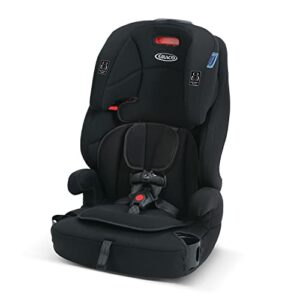 Graco Slimfit 3 in 1 Car Seat | Slim & Comfy Design Saves Space in Your Back Seat, Redmond & Tranzitions 3 in 1 Harness Booster Seat, Proof