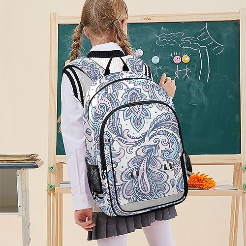 Joisal Beautiful Ethnic Floral Pattern Backpack Girls Middle School Waterproof Travel Backpack Kids Ages 6-12