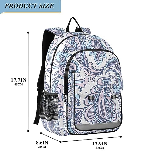 Joisal Beautiful Ethnic Floral Pattern Backpack Girls Middle School Waterproof Travel Backpack Kids Ages 6-12