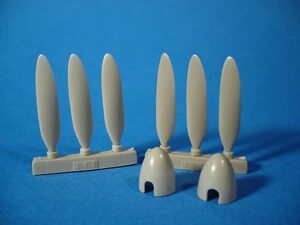 sbs 48005 1/48 he-219 uhu short sp. propeller set for tamiya kit resin model kit