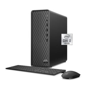 hp slim desktop, intel core i3-10105 processor, 16gb ddr4 ram, 1tb pcie m.2 ssd, hdmi, rj-45, wireless keyboard & mouse, wi-fi, windows 11 home, black