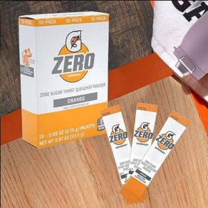 Gatorade G ZERO Orange Sports Drink Mix - Pack of 3 (30 packets in total)