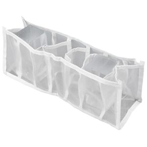 jerss Underwear Storage Box Grid Drawer Material Bra Socks for Organizing Bag Nylon Drawer Organizers (7 Grids)