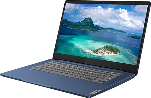 Lenovo 2023 Newest Ideapad Slim 3 14" FHD Touchscreen Chromebook Laptop, 8-Core MediaTek Kompanio 520, 4GB RAM, 128GB Storage(64GB eMMC + 64GB Micro SD), WiFi6, 13.5hr Battery Life, Webcam, Chrome OS