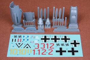 sbs 48074 1/48 hispano ha-1112 m.1l buchon 'movie star resin model kit + decal