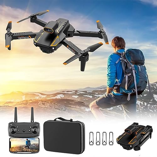 Wifi Fpv Drone With 1080p Hd Camera, Quadcopter Pneumatic Fixed Altitude Rc Plane Toy, Altitude Hold Mode Foldable Rc Drone Quadcopter Circle Flight, Course Flight, Altitude Hold, Headless Mode (A Single camera shot)