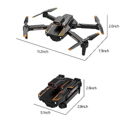 Wifi Fpv Drone With 1080p Hd Camera, Quadcopter Pneumatic Fixed Altitude Rc Plane Toy, Altitude Hold Mode Foldable Rc Drone Quadcopter Circle Flight, Course Flight, Altitude Hold, Headless Mode (A Single camera shot)