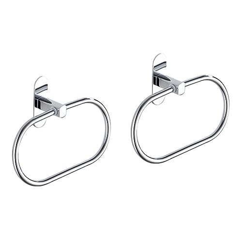 Towel Rack 2pcs Towel Hanger Wall Mounted Towel Holder Towel Rack No Punching Towel Ring Tower Hanger Towel Hanging Towel Bar Single Towel Shelf Towel Bar