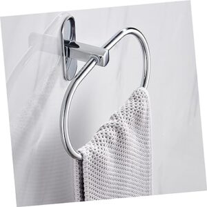 Towel Rack 2pcs Towel Hanger Wall Mounted Towel Holder Towel Rack No Punching Towel Ring Tower Hanger Towel Hanging Towel Bar Single Towel Shelf Towel Bar