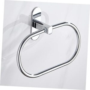 Towel Rack 2pcs Towel Hanger Wall Mounted Towel Holder Towel Rack No Punching Towel Ring Tower Hanger Towel Hanging Towel Bar Single Towel Shelf Towel Bar