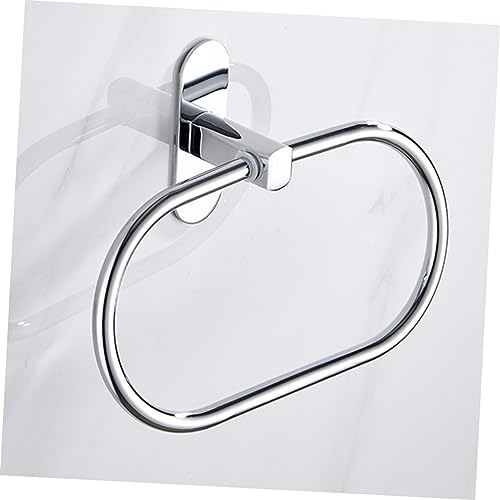 Towel Rack 2pcs Towel Hanger Wall Mounted Towel Holder Towel Rack No Punching Towel Ring Tower Hanger Towel Hanging Towel Bar Single Towel Shelf Towel Bar