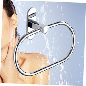 Towel Rack 2pcs Towel Hanger Wall Mounted Towel Holder Towel Rack No Punching Towel Ring Tower Hanger Towel Hanging Towel Bar Single Towel Shelf Towel Bar