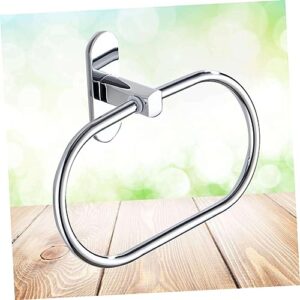 Towel Rack 2pcs Towel Hanger Wall Mounted Towel Holder Towel Rack No Punching Towel Ring Tower Hanger Towel Hanging Towel Bar Single Towel Shelf Towel Bar