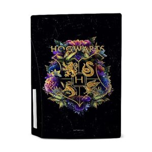 Head Case Designs Officially Licensed Harry Potter Hogwarts Crest Graphics Vinyl Faceplate Sticker Gaming Skin Decal Compatible with Sony Playstation 5 PS5 Disc Edition Console & DualSense Controller