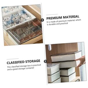 FONDOTIN 1Pc Box Storage Box plastic drawer plastic tray wall mounted drawers underwear sock organizer DIY underwear storage Socks Storage Container pp Underwear Storage Bin tie drawer box