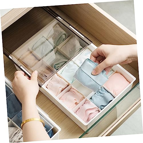 FONDOTIN 1Pc Box Storage Box plastic drawer plastic tray wall mounted drawers underwear sock organizer DIY underwear storage Socks Storage Container pp Underwear Storage Bin tie drawer box