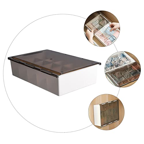 FONDOTIN 1Pc Box Storage Box plastic drawer plastic tray wall mounted drawers underwear sock organizer DIY underwear storage Socks Storage Container pp Underwear Storage Bin tie drawer box