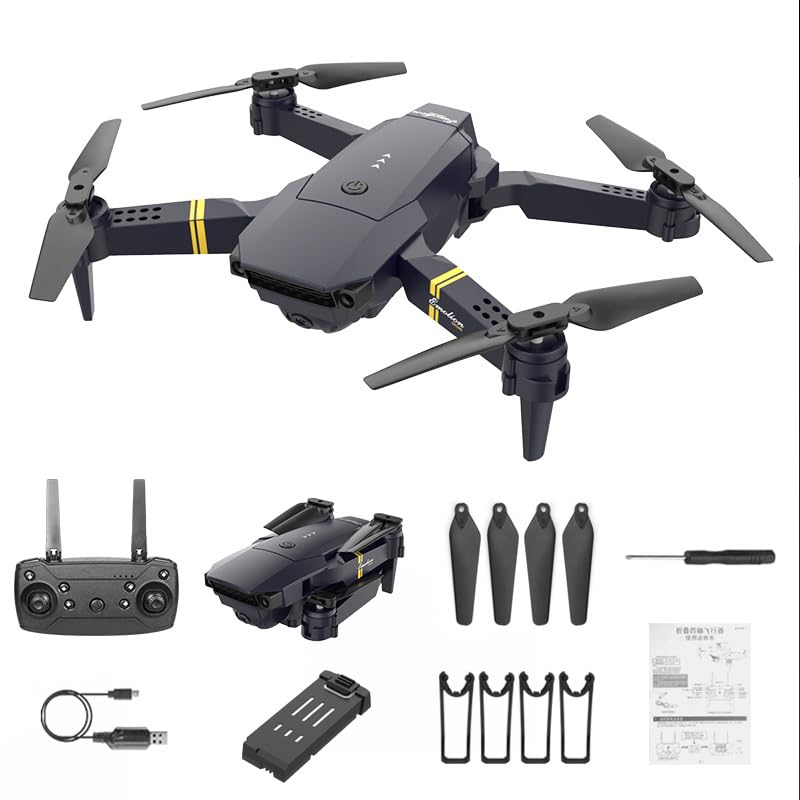 Raptor 8K Drone - Mini Drone with 4K HD Video Camera - Professional Drone for Beginners Kids and Adults - Foldable Quadcopter, Panoramic Mode 120º, Slow Motion Mode, 360º Rotation