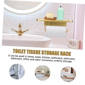 Wall Hangings 1 Set roll Holder Wall Mount Toilet Paper Holder Wall Mount Paper Towel Holders Bath Tissue Paper Towel Hanger Stainless Steel Bronze Toilet Paper Holder Towel Rack