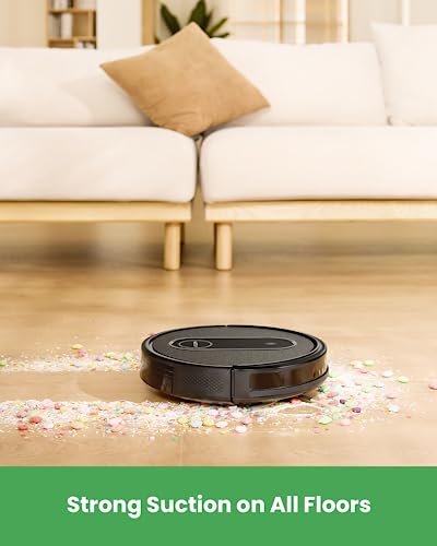 Vactidy Nimble T7 Robot Vacuum and Mop Combo, WiFi/App/Alexa/Siri Control, Robotic Vacuum Cleaner with Schedule, 2 in 1 Watertank & Dustbin, Self-Charging, Slim, Ideal for Hard Floor, Pet Hair, Carpet